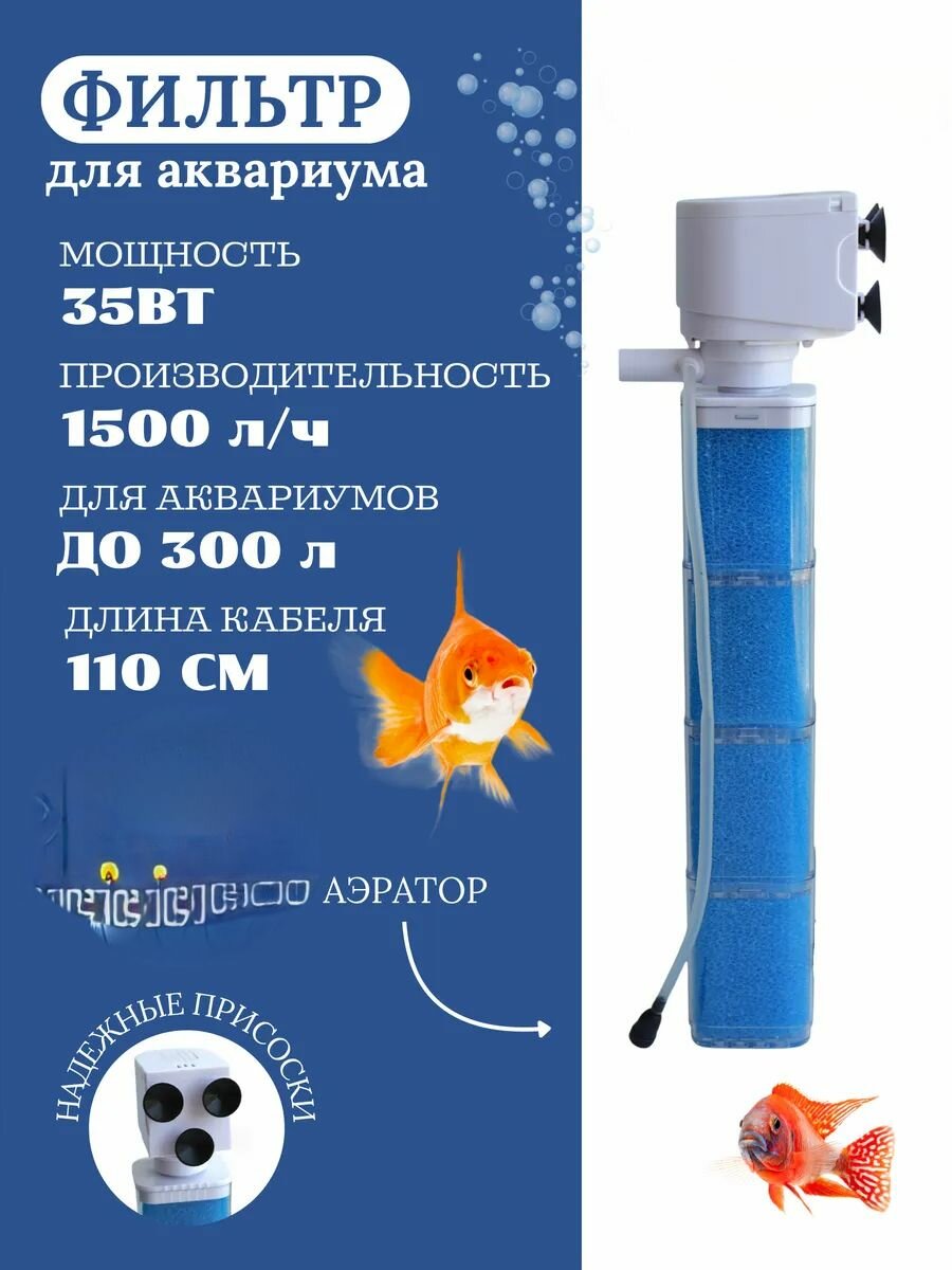 Фильтр внутренний для аквариума