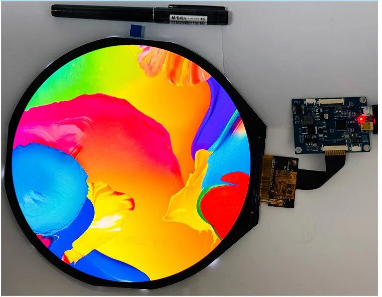 7-дюймовый круглый TFT дисплей MIPI HD IPS, Display HD Board