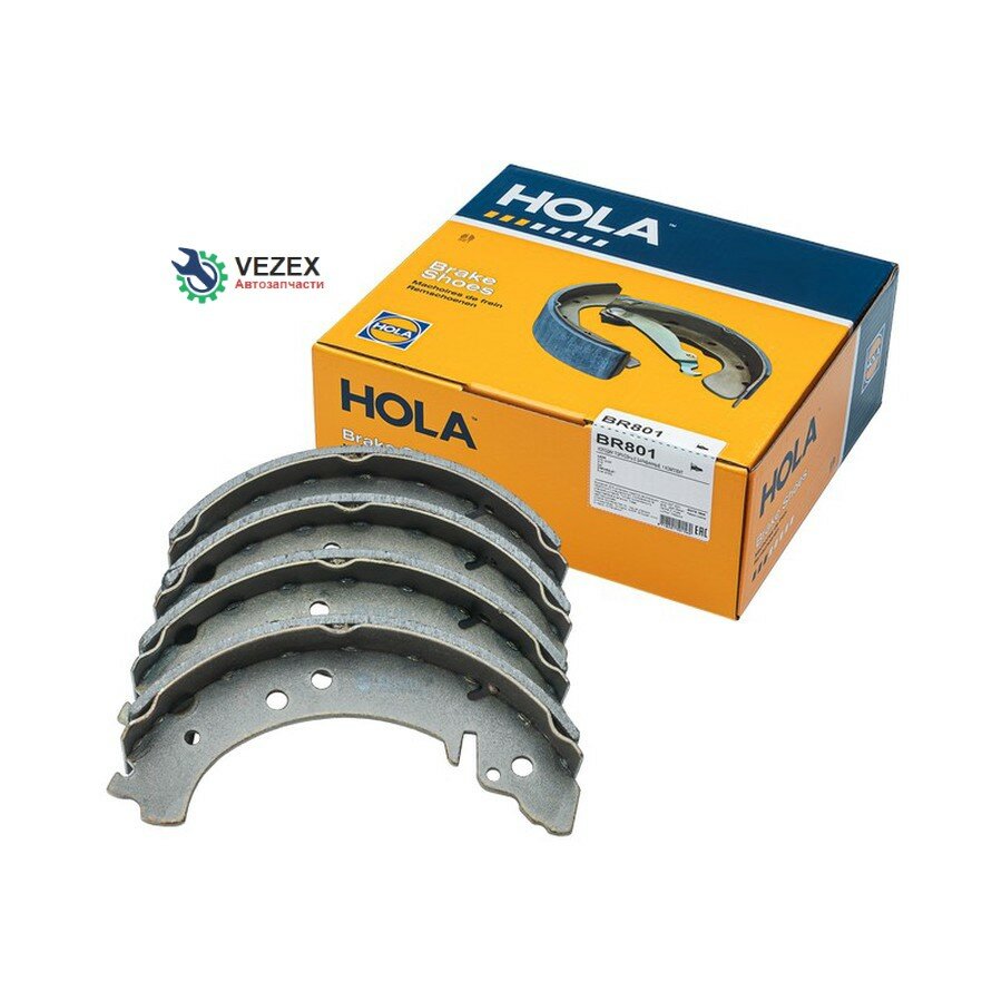 HOLA BR801 Колодки тормозные барабанные