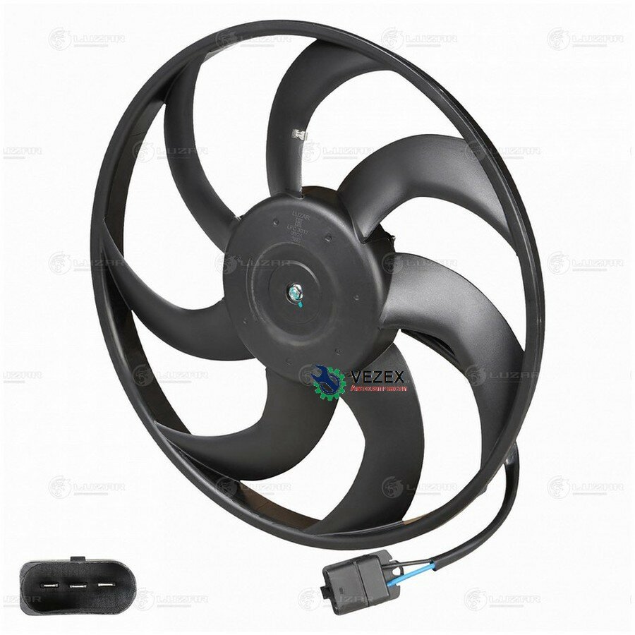 LUZAR LFC3017 Э/вентилятор охл. для а/м Chery Tiggo 4 Pro (20-)/Exeed LX (19-)/Omoda C5 (22-) (без кожуха) (LFc 3017)