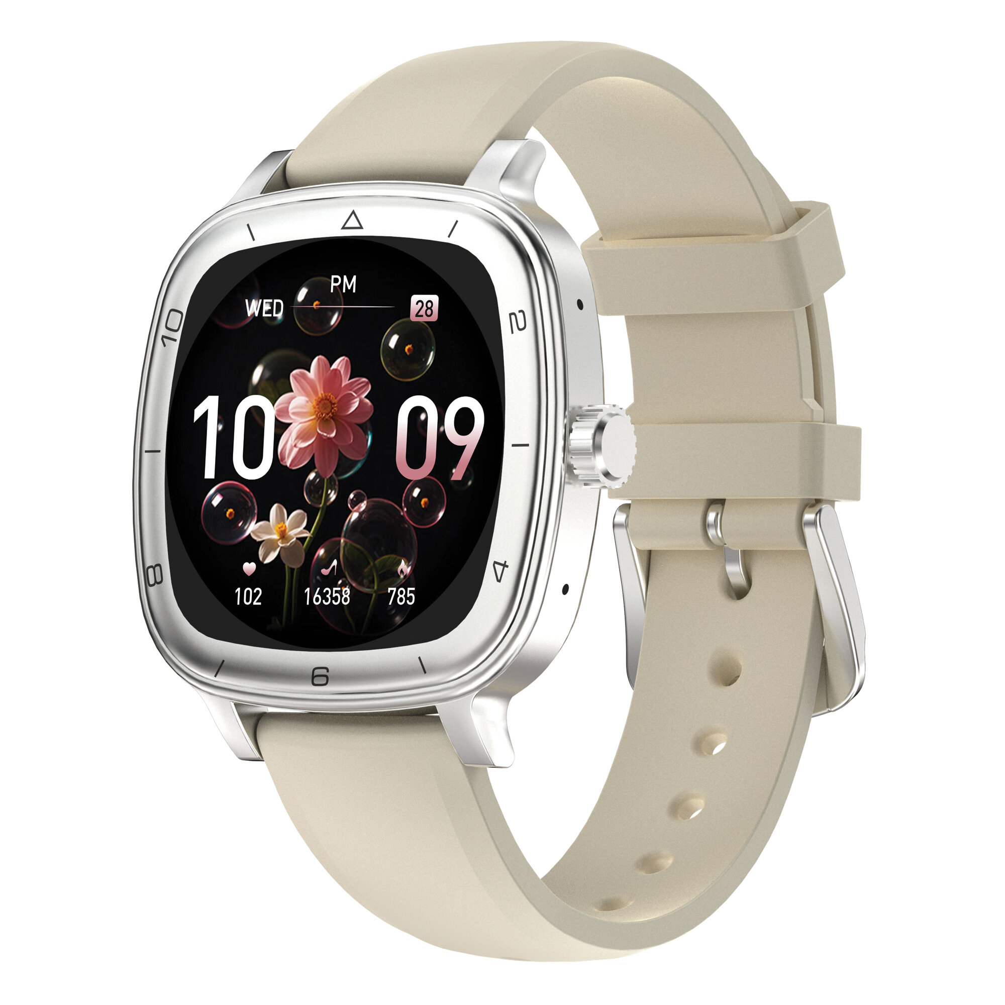 Умные часы LEEF Venus Amoled, цвет серебристый