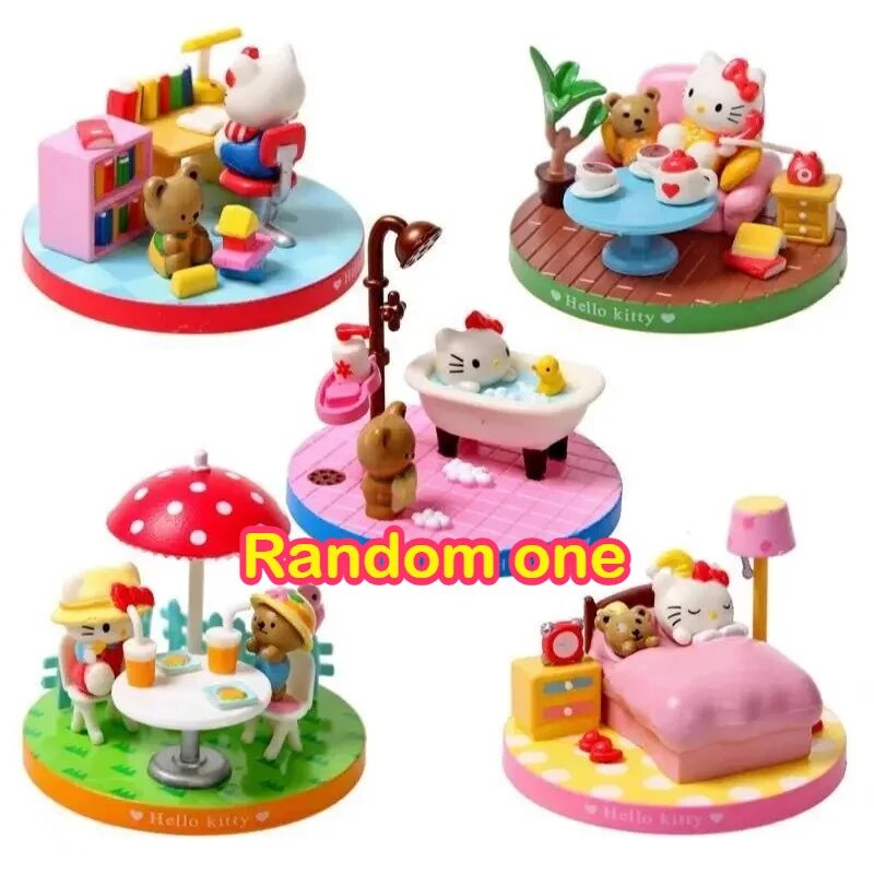 Миниатюрная фигурка Re-ment Hello Kitty Happy Life Random one