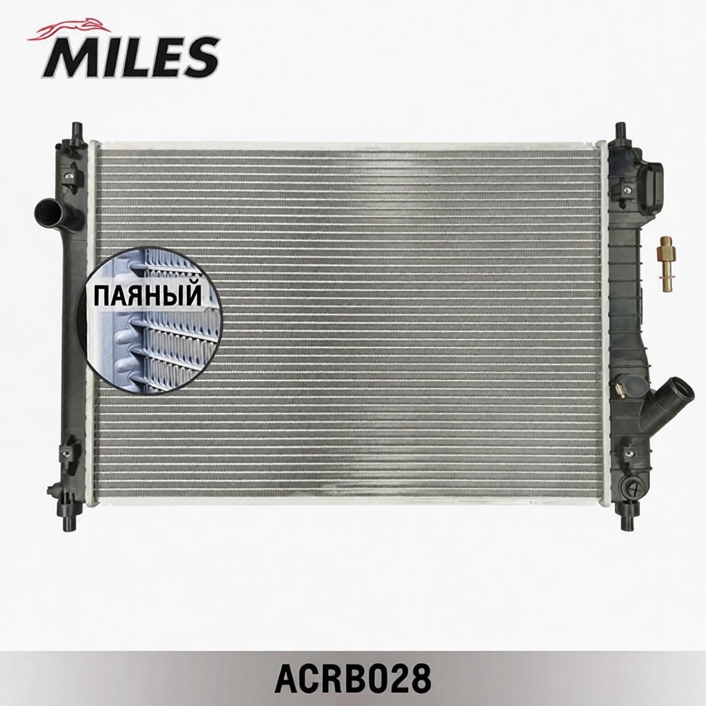 Радиатор CHEVROLET AVEO (09- )1.2/1.4/1.6 паяный ACRB028 Miles арт. ACRB028