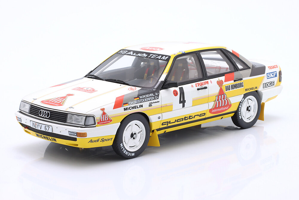Модель коллекционная Otto Audi 200 quattro no 4 rally monte carlo 1987
