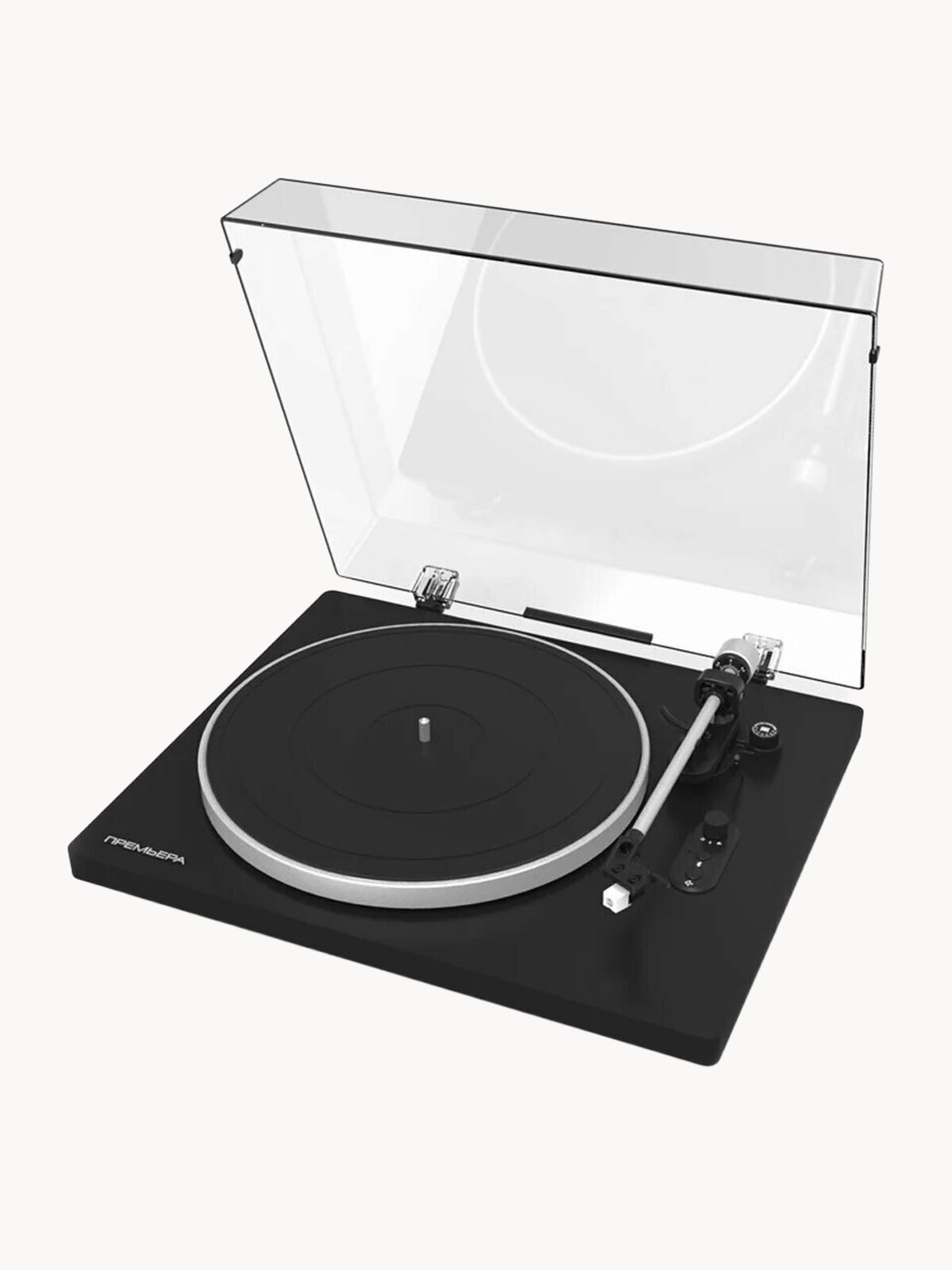 Виниловый проигрыватель Premiera Ultra XL, со звукоснимателем, ременной привод, черный