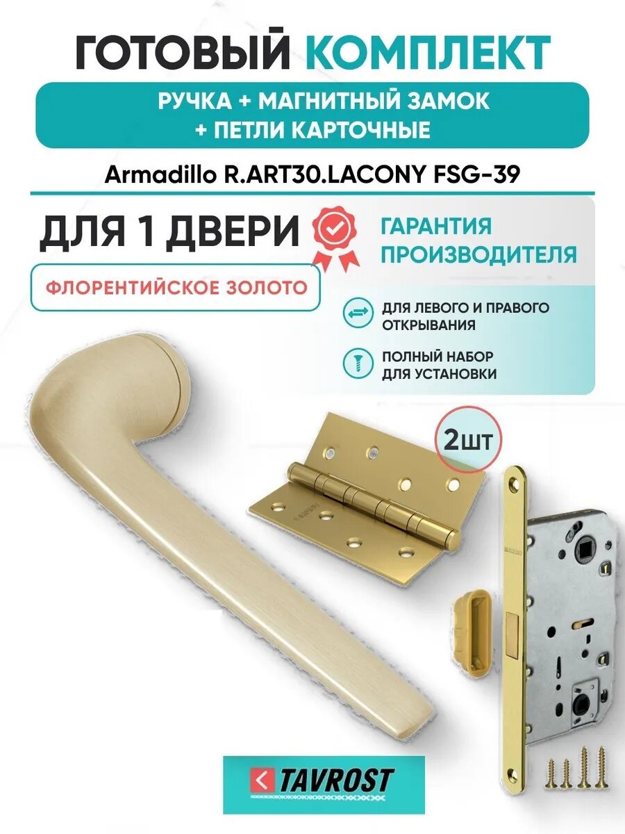 Ручка дверная LACONY FSG-39 с Магнитным замком и Петлями