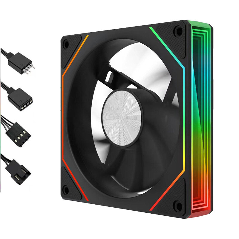 Вентилятор шасси 7Pro 12 см Shenguang синхронный 5v3-контактный настольный вентилятор argb с бесшумн