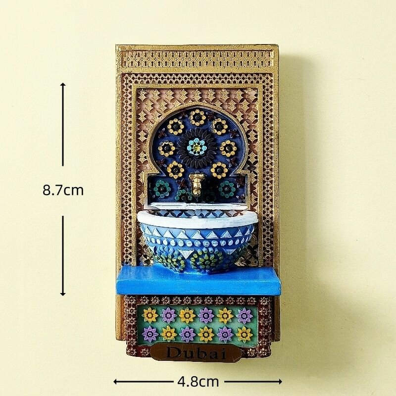 Сувенир для путешествий в Дубай, 3D-поделка, магнитный магнит на холодильник, подарок-21