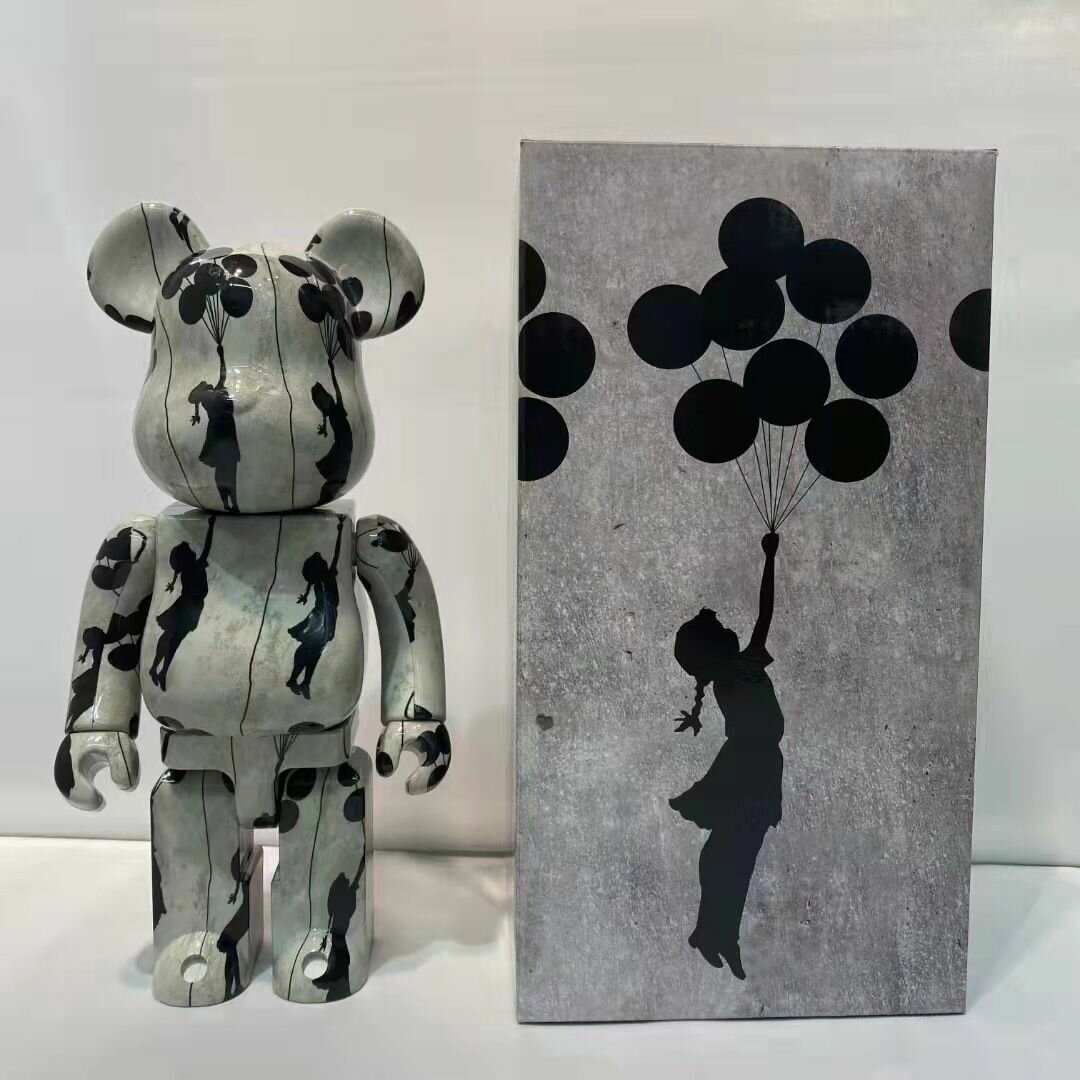 Коллекционная фигурка Bearbrick, игрушка 400% статуэтка мишка бирбрик 28см, "Flying Balloon Girl"подарок toyking