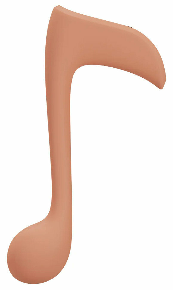 Вибратор в форме ноты Osuga Oradio оранжевый