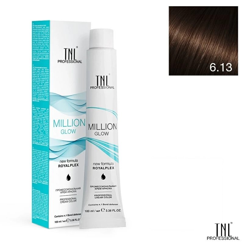 TNL Million Gloss оттенок 6.13 Темный блонд бежевый 100 мл