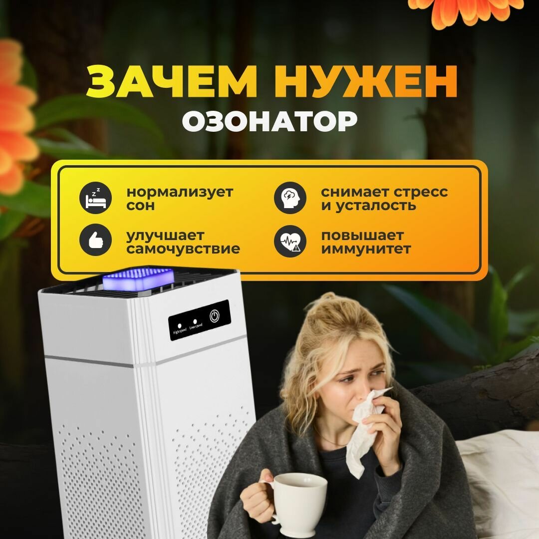 Озонатор воздуха профессиональный - уничтожение вирусов, бактерий и запахов