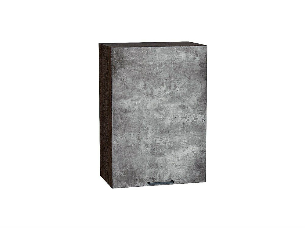 VVT Шкаф верхний с 1-ой дверцей Флэт Graphite, Temple Stone 2S, 720, 500 В*Ш*Г 716*500*318, фасад ЛДСП Temple Stone 2S, корпус Graphite Temple Stone 2S