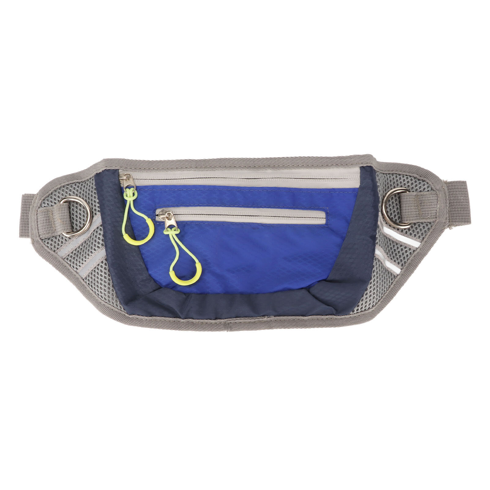 Dog Treat Training Pouch Nylon Multifunction Reflective Strip Pet Bag Holder with Zipper for Outdoor Walking Blue