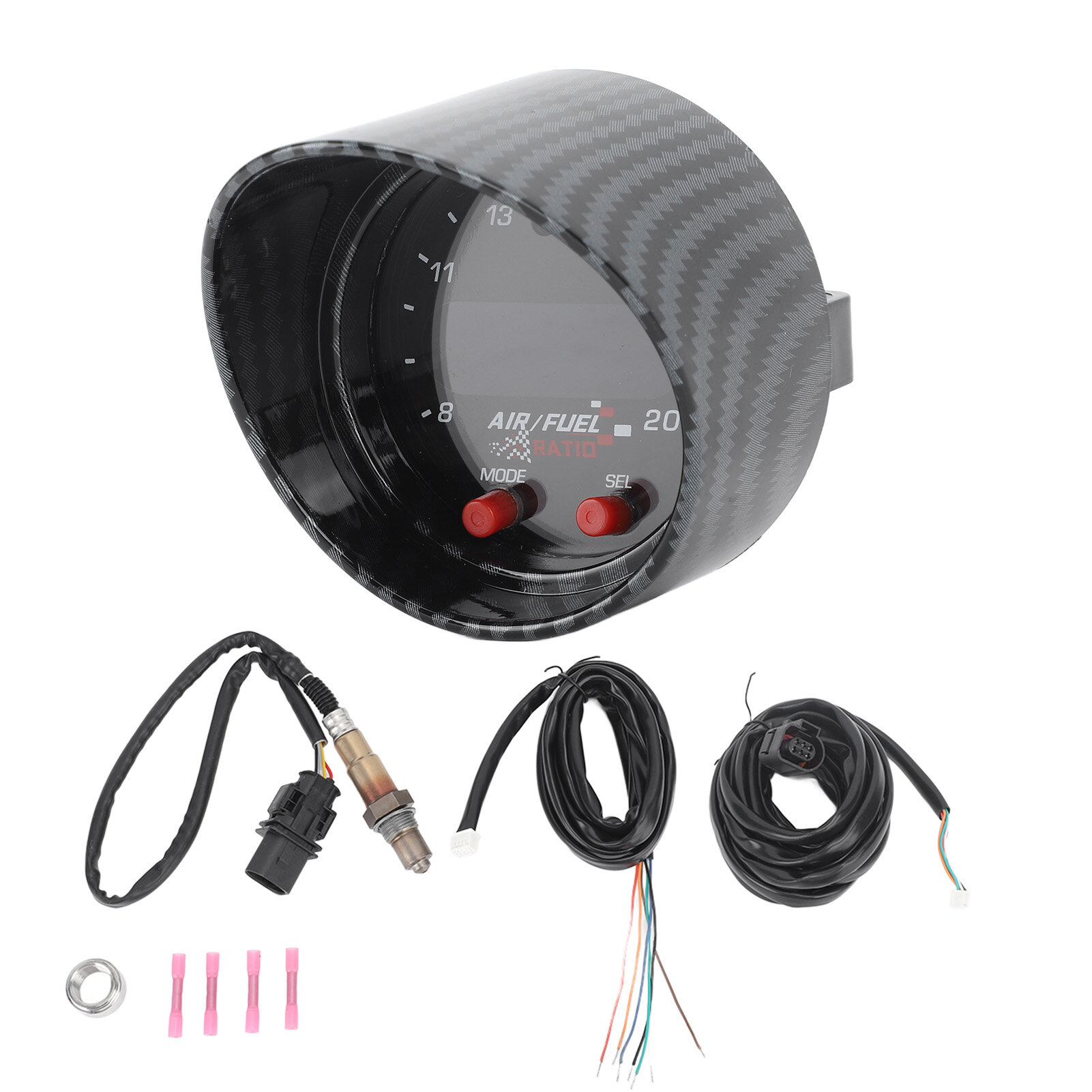 Датчик соотношения воздух-топливо UEGO широкополосного типа серии X, контроллер, индикатор 30-0300, 52 мм, автоматическое затемнение.