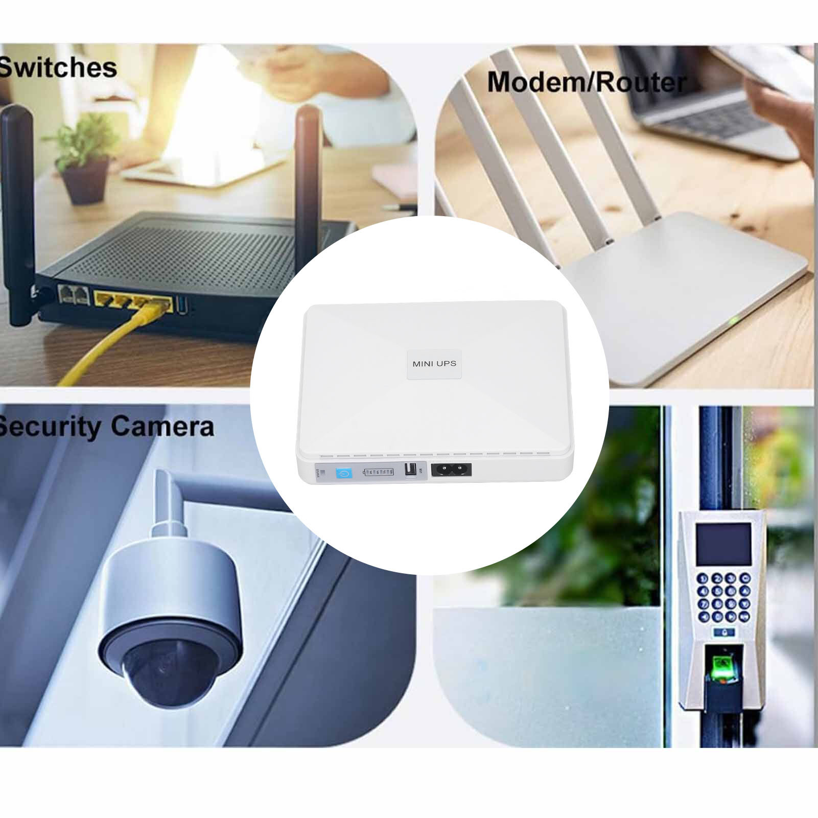 Мини-блок бесперебойного питания 8800 мАч для маршрутизаторов, модемов, камер наблюдения, 100-240В, американский вилок