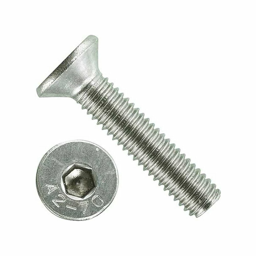 Потайной нержавеющий винт 23 болта 6x16 DIN7991, 10 шт.