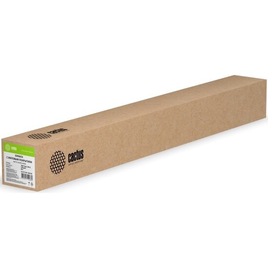 Бумага Cactus CS-PC140-106730 42"(A0+) 1067мм-30м/140г/м2/белый универсальная (с покрытием) втулка:50.8