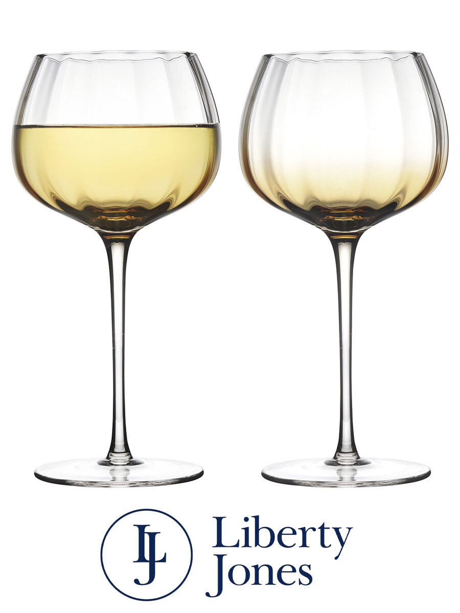 Набор бокалов для вина Liberty Jones Gemma Amber 455мл, 2шт, выдувное стекло