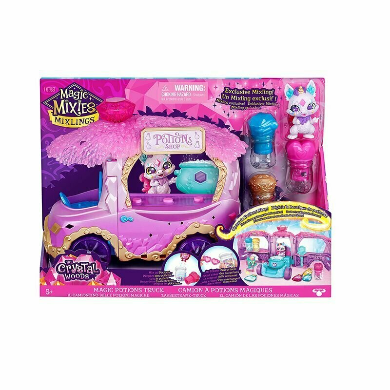 Moose Magic Mixies Mixlings The Crystal Woods Magic Potions Truck / создает 3 заклинания и сюрпризы для приготовления зелий, включает в себя 1 эксклюзивную смесь набор игрушек