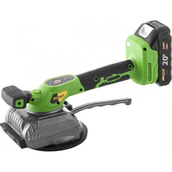 Виброприсоска аккумуляторная Procraft PTM20 20 В, 15000 об/мин, 75 кг, 130 мм (АКБ+ЗУ) Кейс