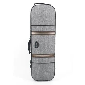 Скрипичный футляр 4/4 с гигрометром , сверхмягкий бархат / матовая оксфордская ткань, легкий и ударопрочный с ремнями переноски