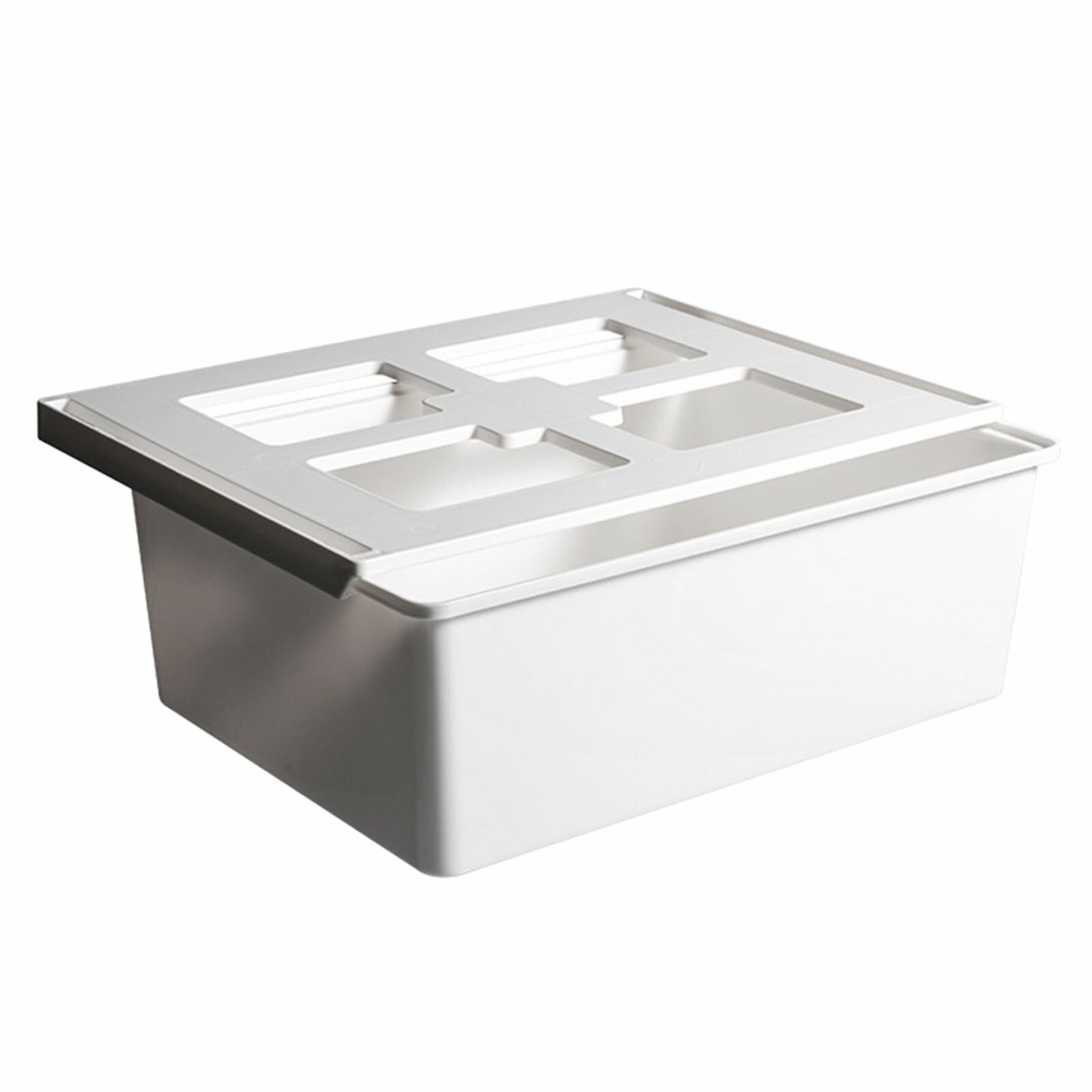 (1 шт.) Скрытый ящик для хранения вещей на липкой основе - без сетки