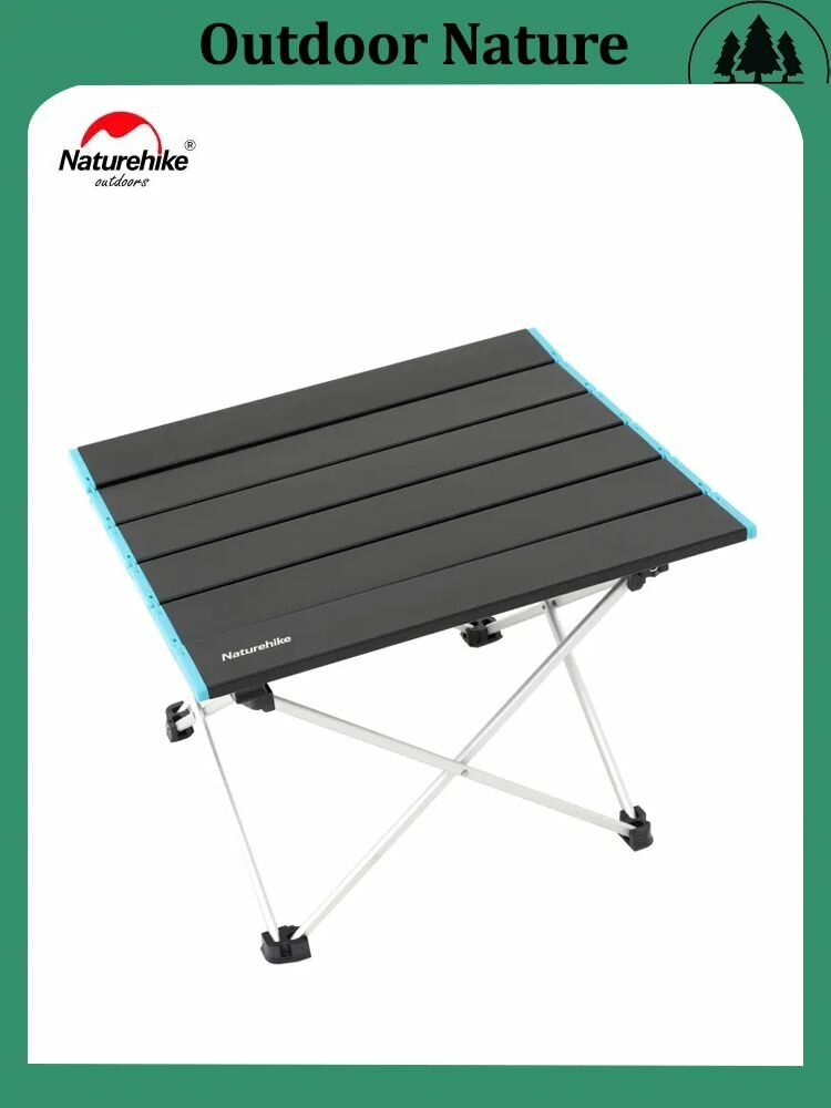 Стол Naturehike Ft08 Aluminum Alloy Folding Table Black (Б/Р)