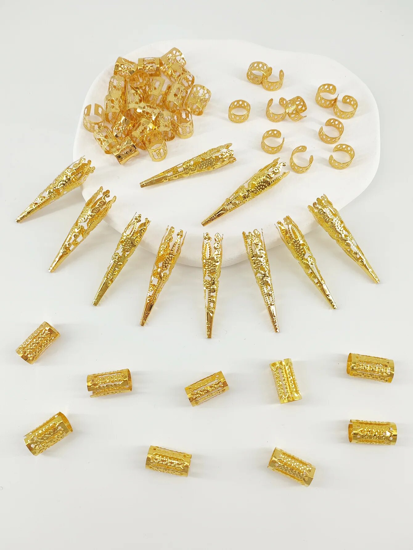 Металлические манжеты для плетения волос