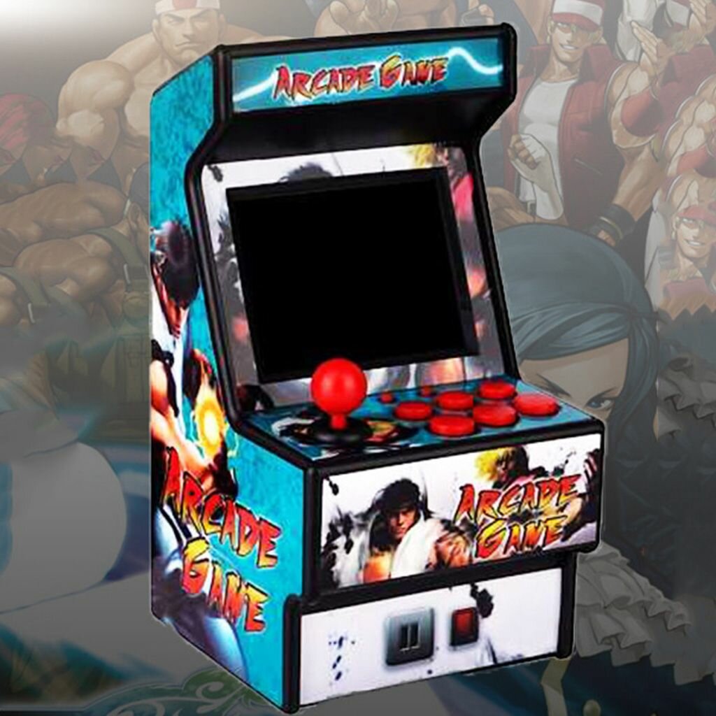 Игровой автомат "Ретро-Атмосфера Дома", 156 Портативных Игр, Джойстик, Кнопки, Белый