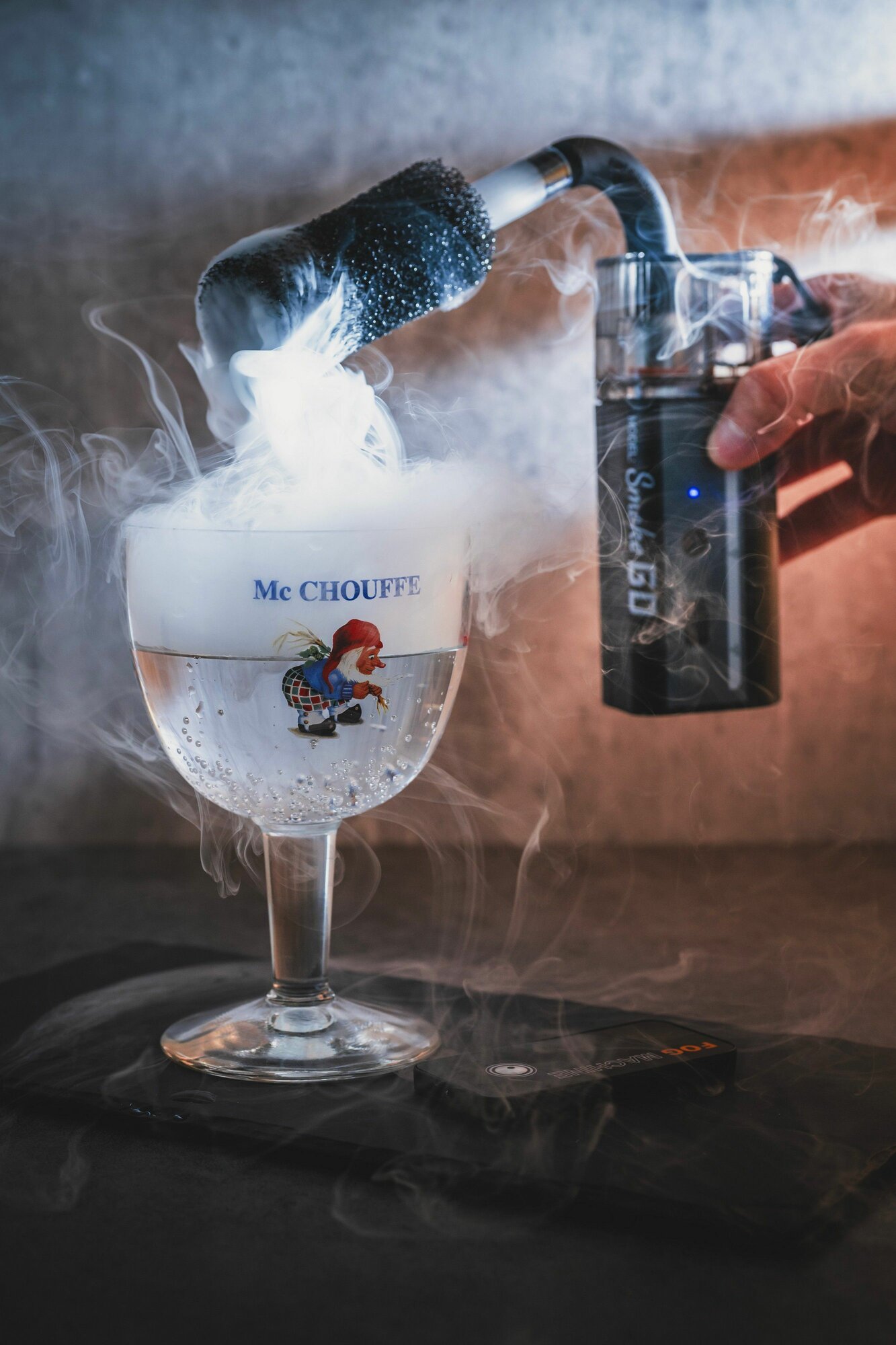 Портативный генератор дыма (дым машина) LENSGO Smoke GO