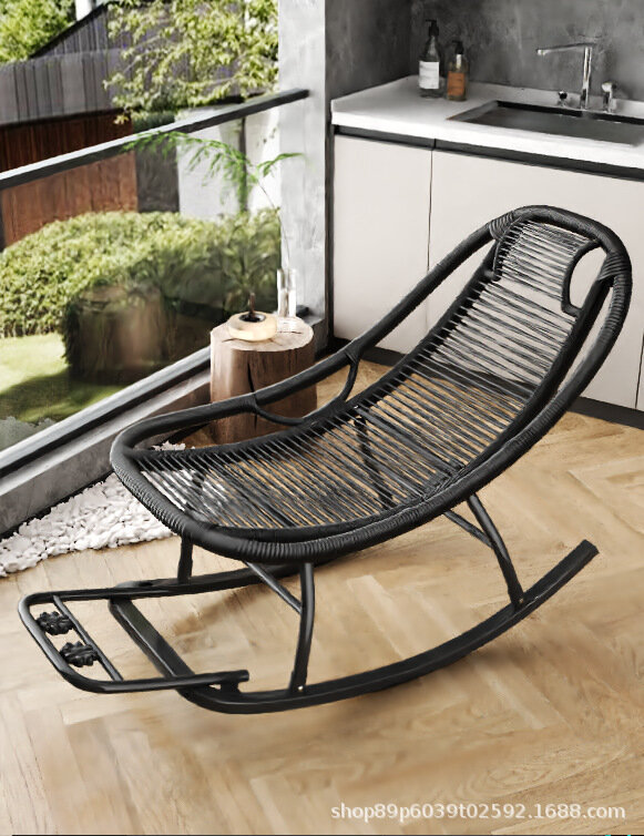 Кресло-качалка с откидывающейся спинкой для взрослых кресло-качалка для отдыха ленивое кресло для сна