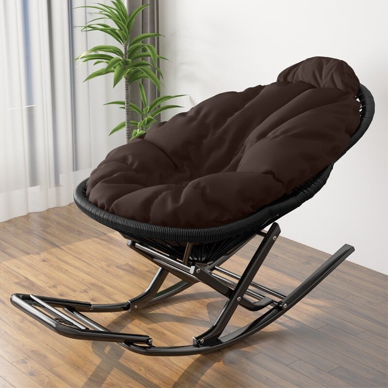 Кресло-качалка с откидывающейся спинкой для взрослых кресло-качалка для отдыха ленивое кресло для сна