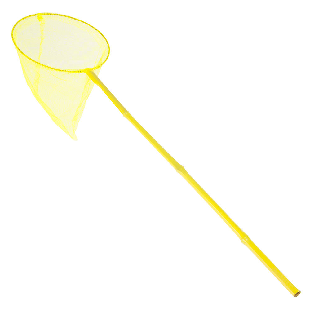 Сачок для ловли бабочек 120 см, металлическая ручка, цветная сетка, легкий и прочный