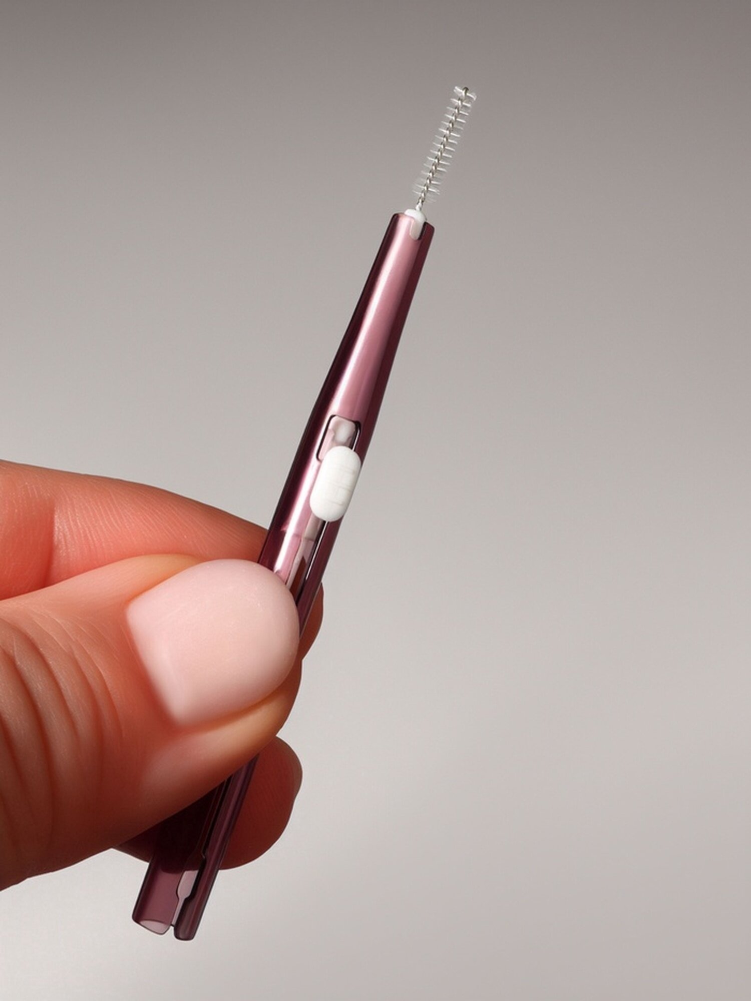 Щеточка Queen Fair, для бровей и ресниц 2в1, пластиковая, 7 см