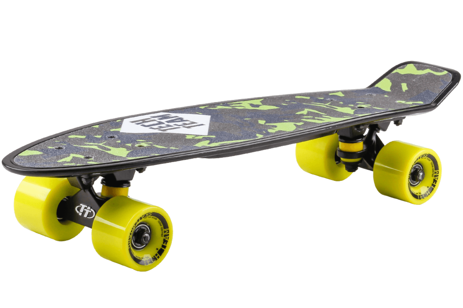 Круизёр-пениборд Tech Team "Kiwi 22", 56x16см, Abec 7 - Black/Green