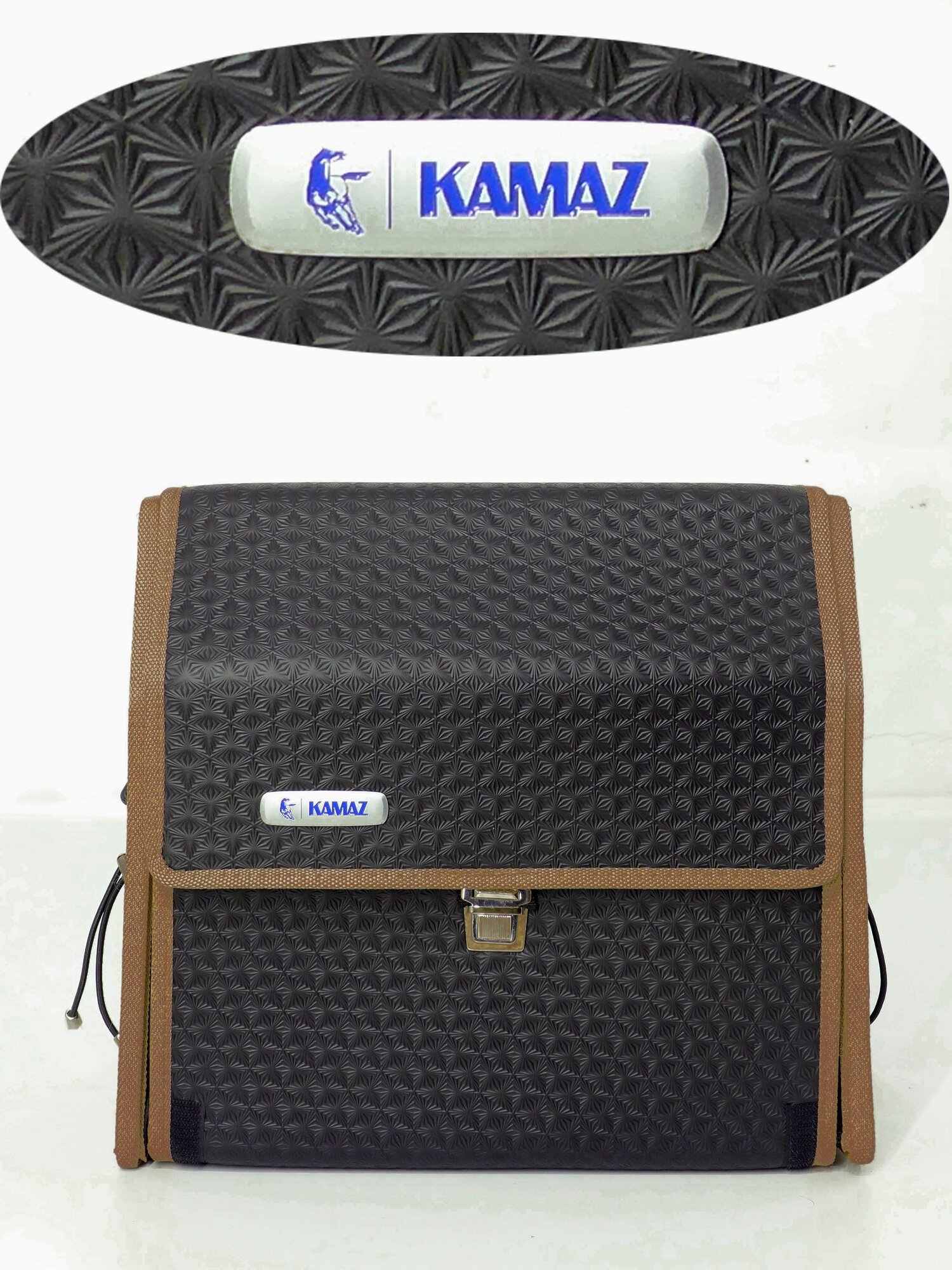 KAMAZ Органайзер автомобильный в багажник, "звездный", KAMAZ, 22 литра, &черно-коричневый