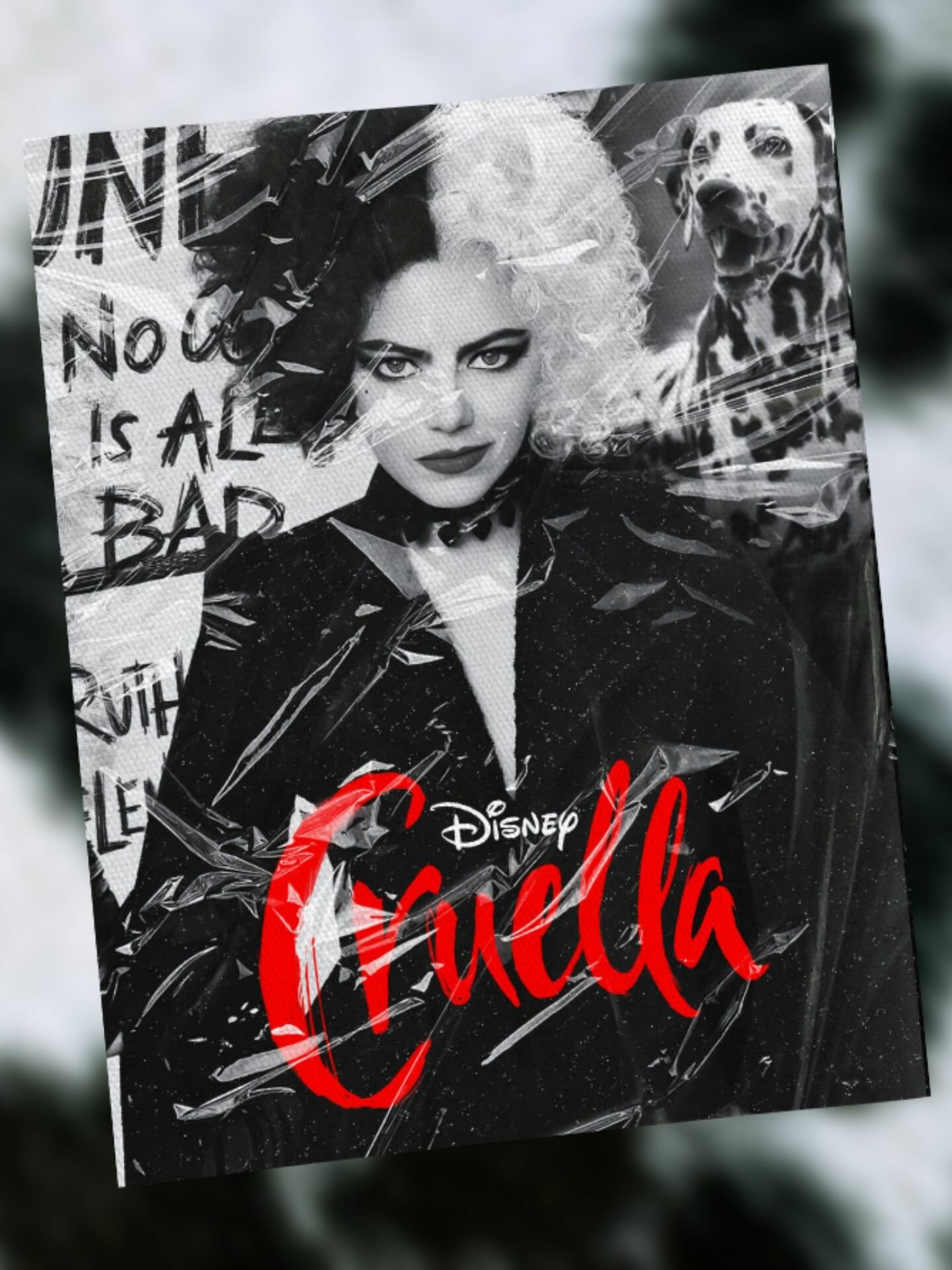 Постер pinterest "Круэлла", формат А3, 297 х 420 мм, глянцевый