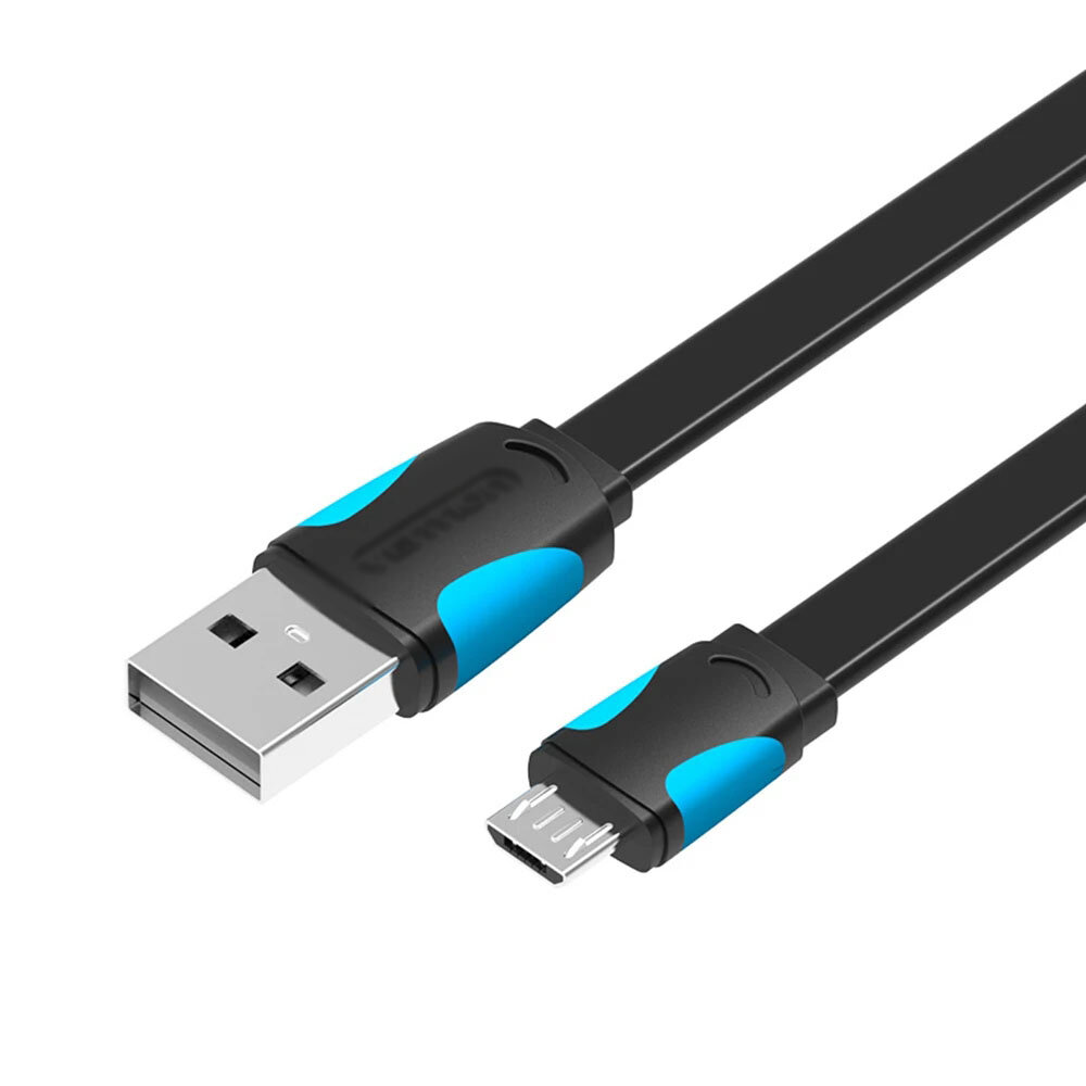 Плоский кабель Micro USB для Xiaomi Redmi Samsung 2.4A, кабель для быстрой зарядки MicroUSB, кабели для мобильных телефонов Android