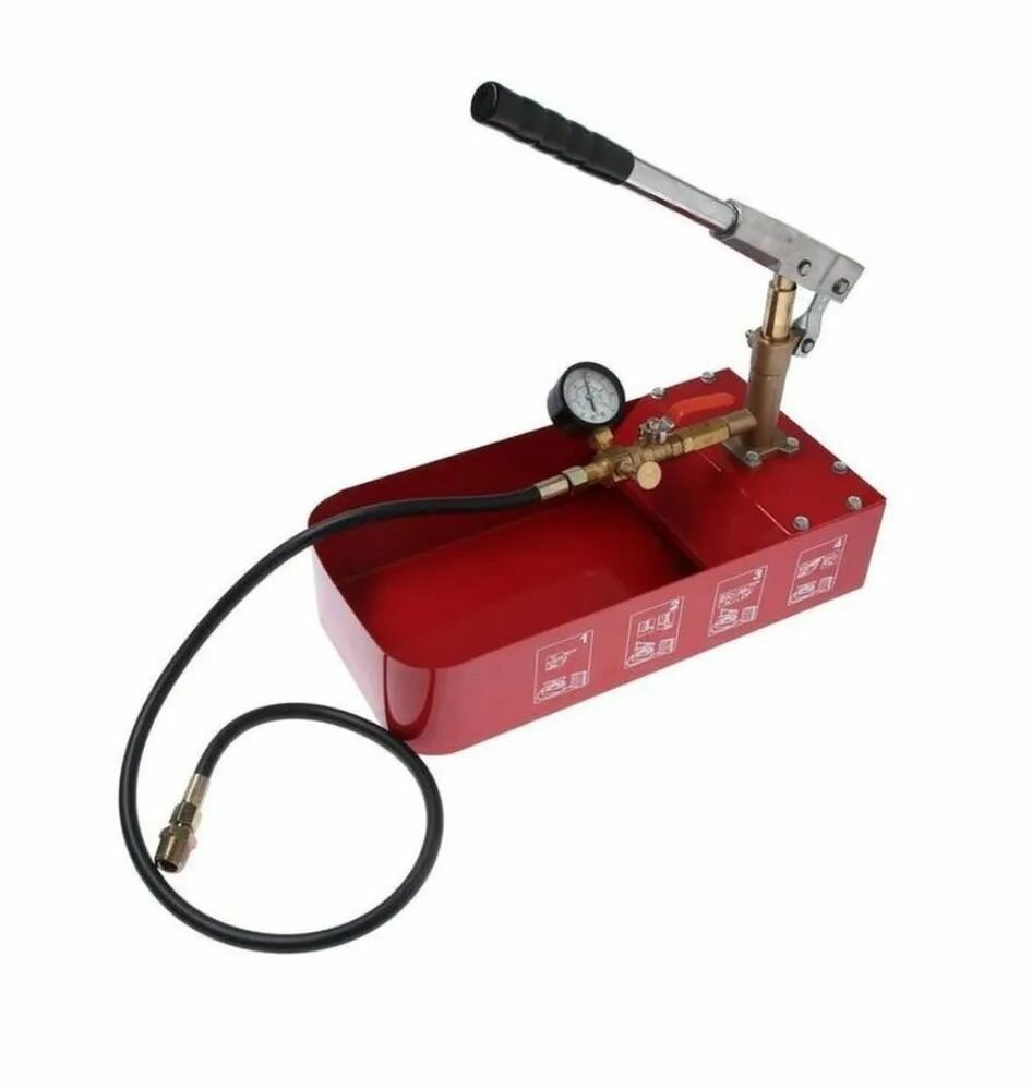 Опрессовщик TIM WM-60, ручной, максимальное давление до 60 атм, оранжевый, 7л