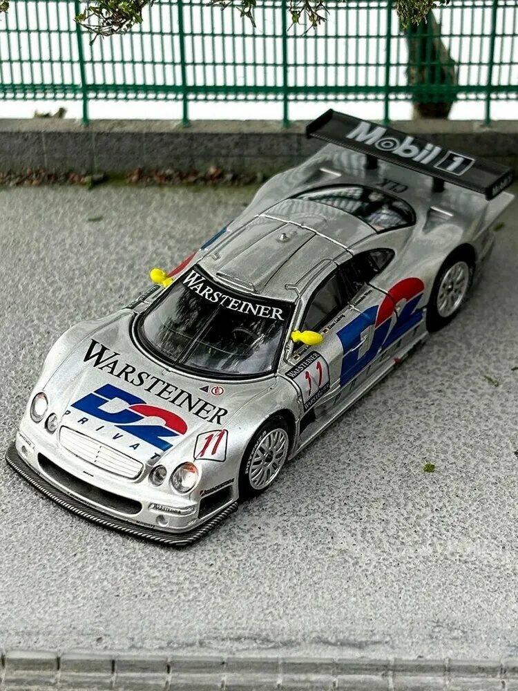 Машинка POP Race 1/64 S25-01 Mercedes Benz CLK-D2 1997 FiA GTGTR Die-cast Alloy Car Model Toy Gift