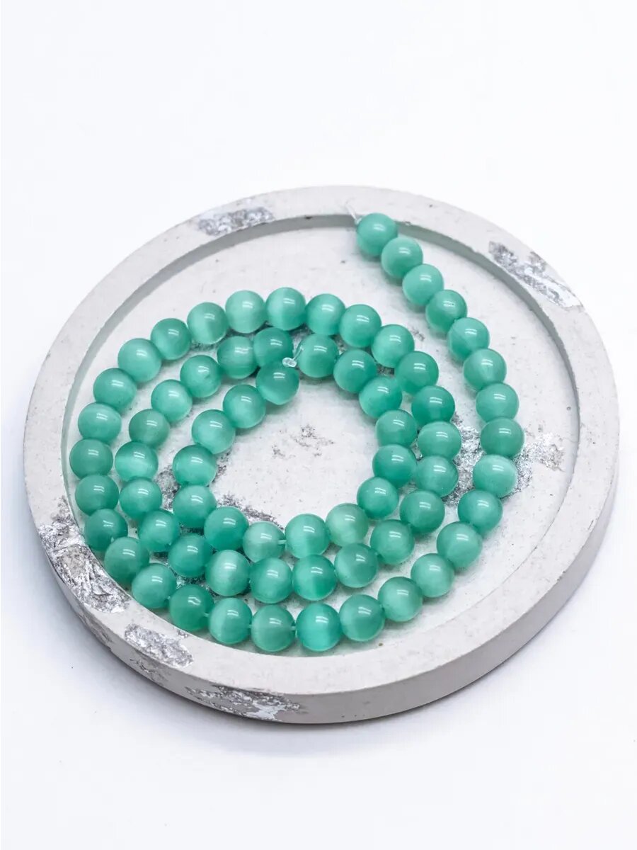 1474 Бирюза глаз с переливом для творчества и декора изделий