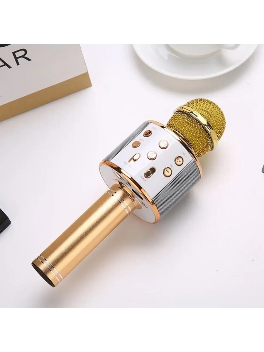 Портативный караоке-микрофон с Bluetooth и акустикой