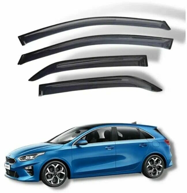 Дефлекторы боковых окон KIA Ceed Киа Сид универсал (2018-2021)