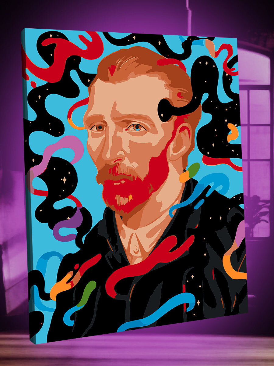 Картина по номерам " Ван Гог / Van Vincent van Gogh " холст на подрамнике