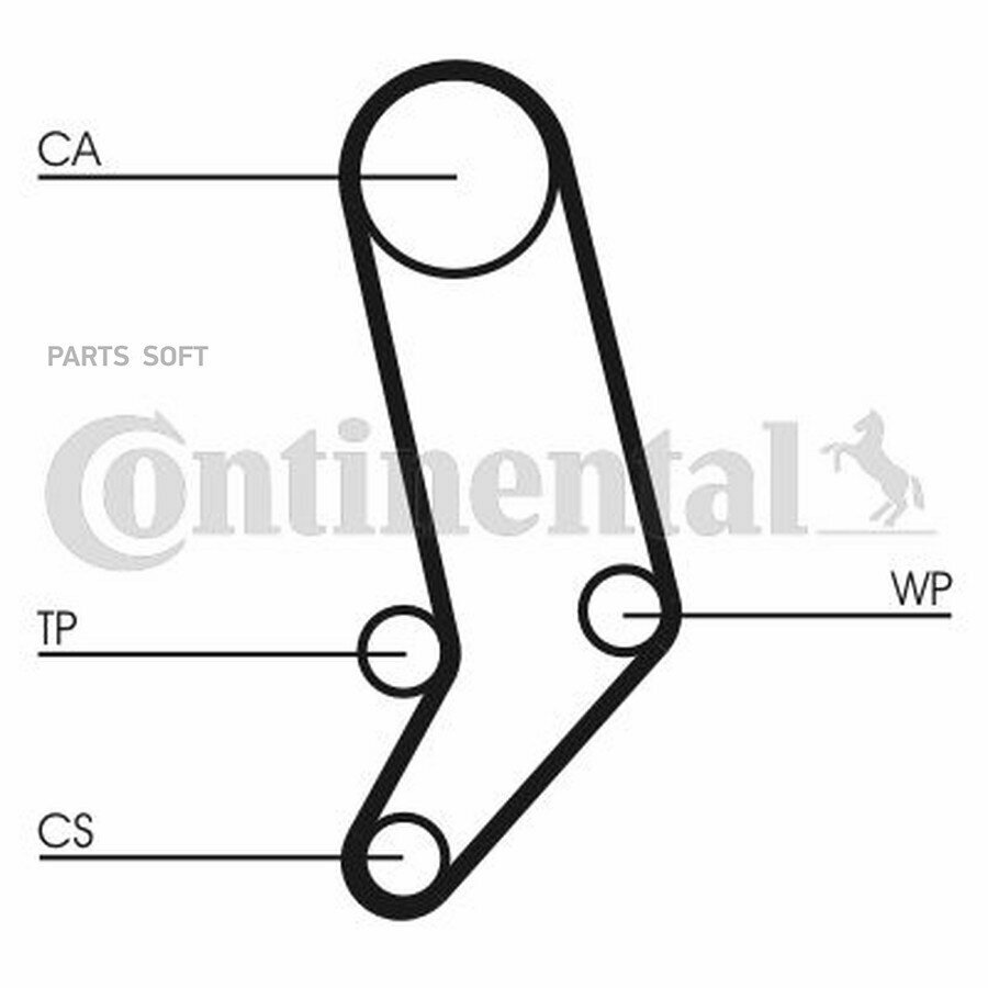 CONTINENTAL CT939K5 Комплект ремня ГРМ (ремень 122 зуб. ролик крепеж) ()
