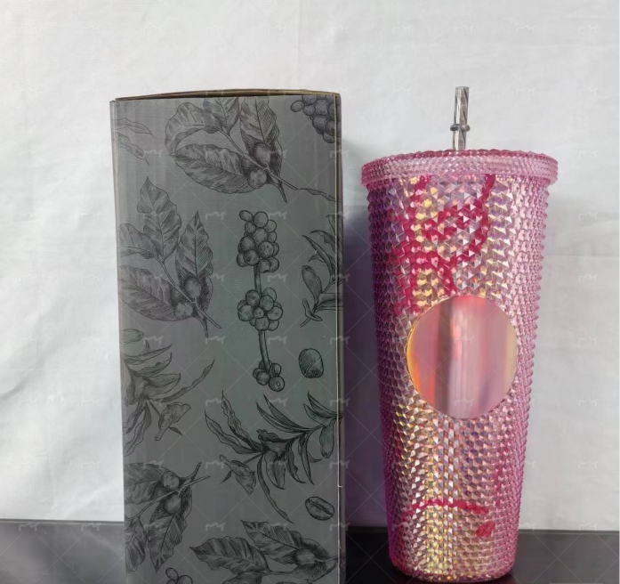 Стакан Starbucks Limited Edition с трубочкой, розовый, 710 мл