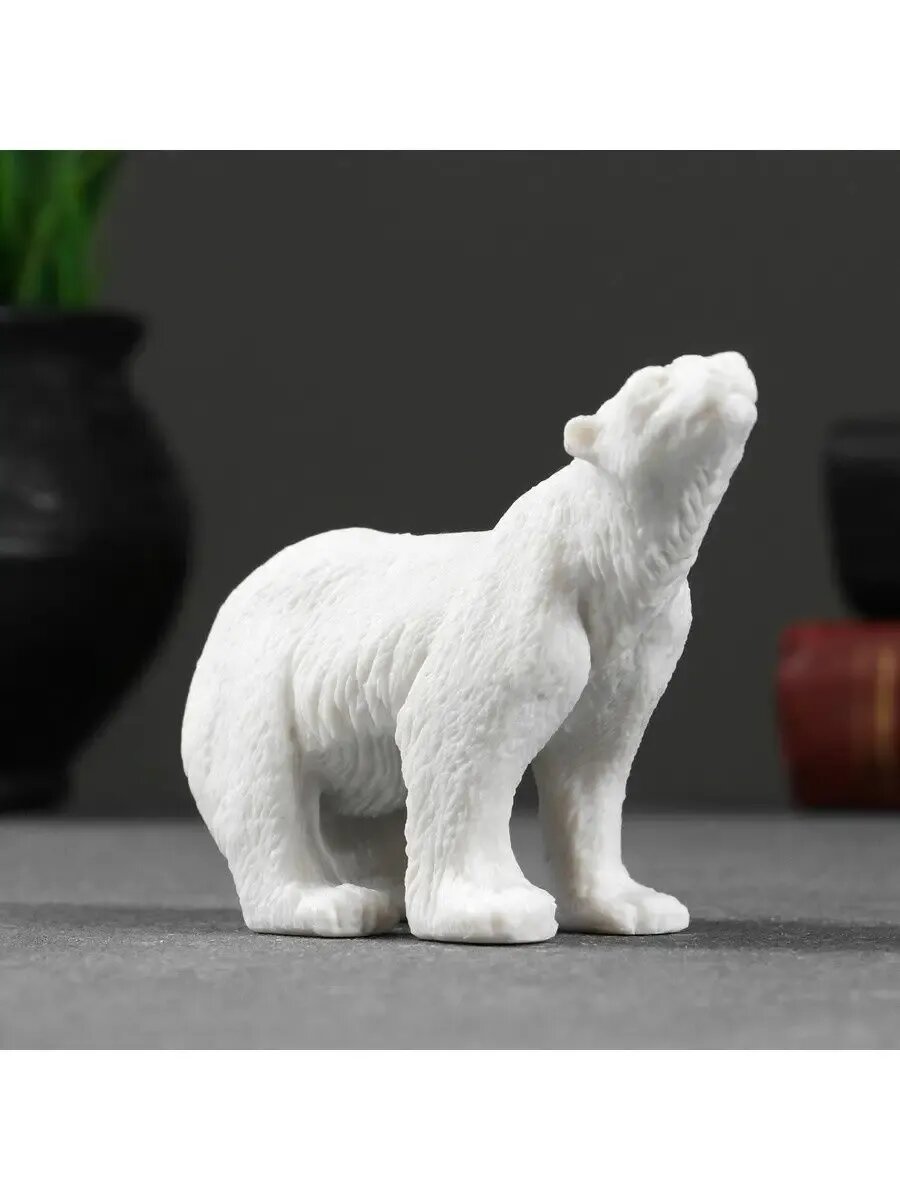 Фигура "Медведь белый №1" 10,5см