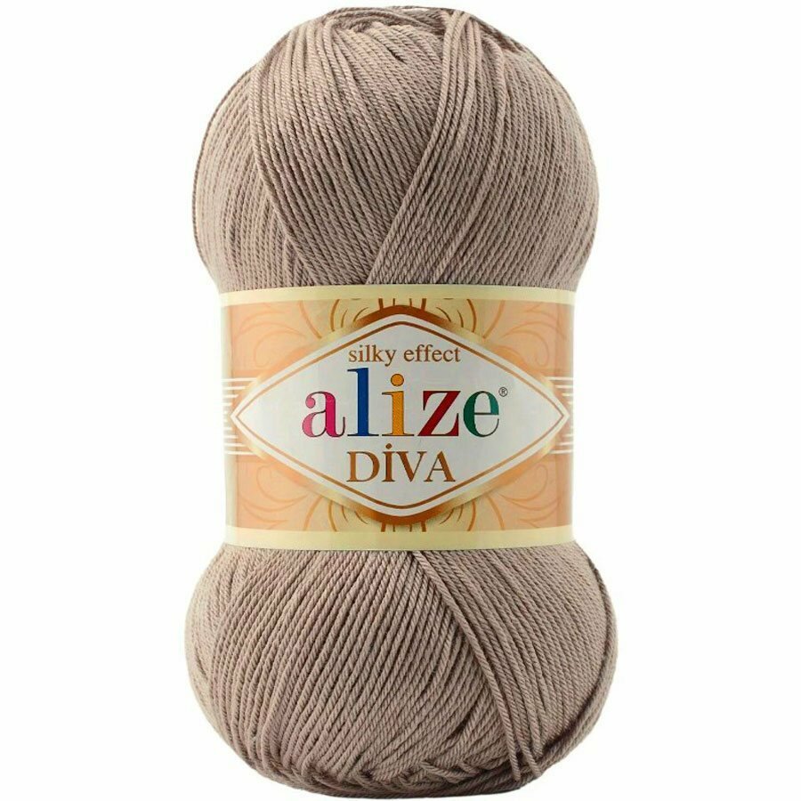 Пряжа Alize DIVA SILKY EFFECT 167 беж (5 мотков)