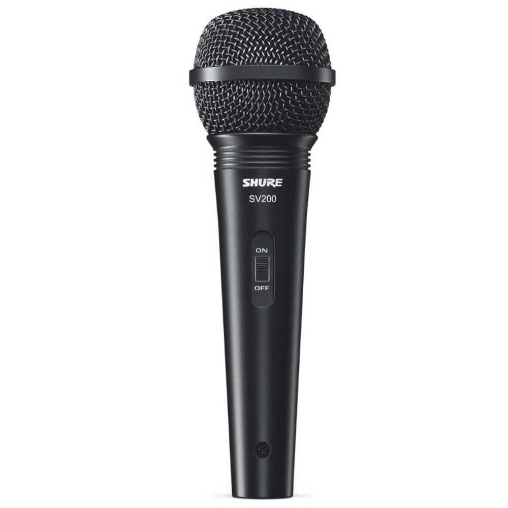 Shure sv200-a. вокальный электродинамический микрофон shure с переключателем и кабелем xlr - xlr